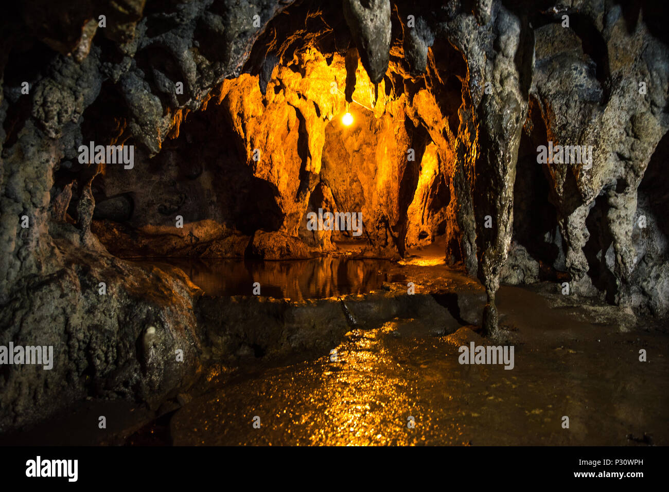 Hoyop Hoyoan Cave, Camalig, Albay Stock Photo - Alamy