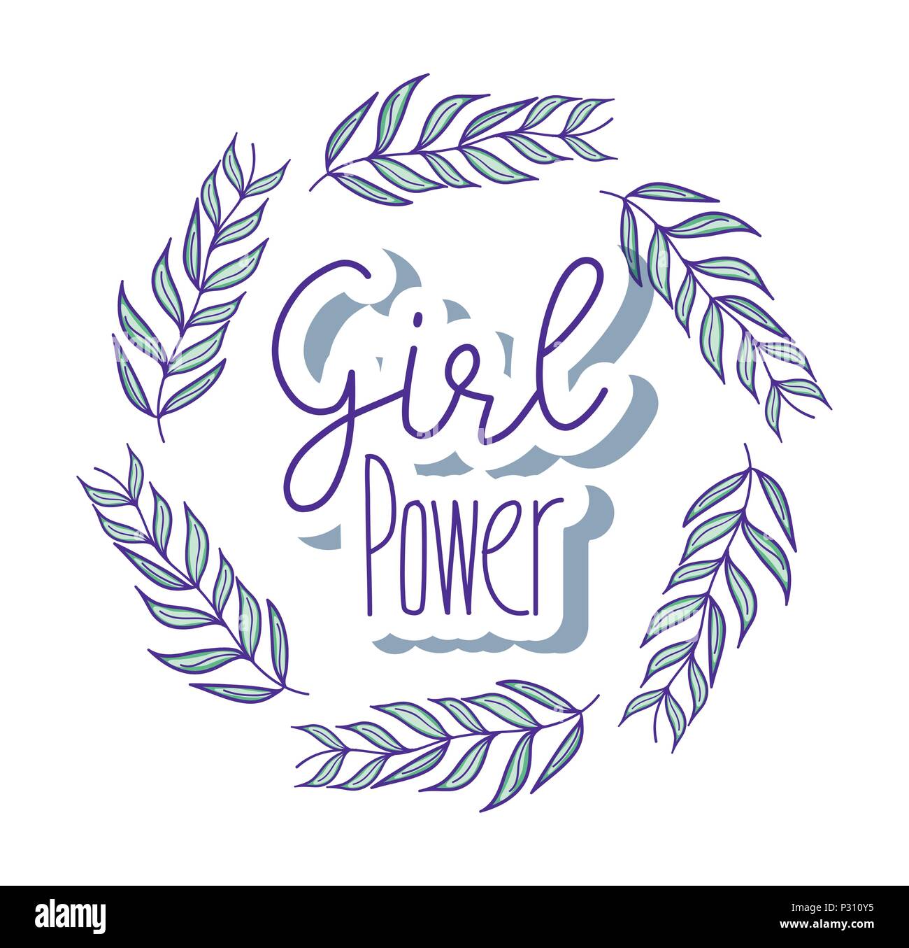 Girl power cute cartoons Stock Vector Image & Art - Alamy