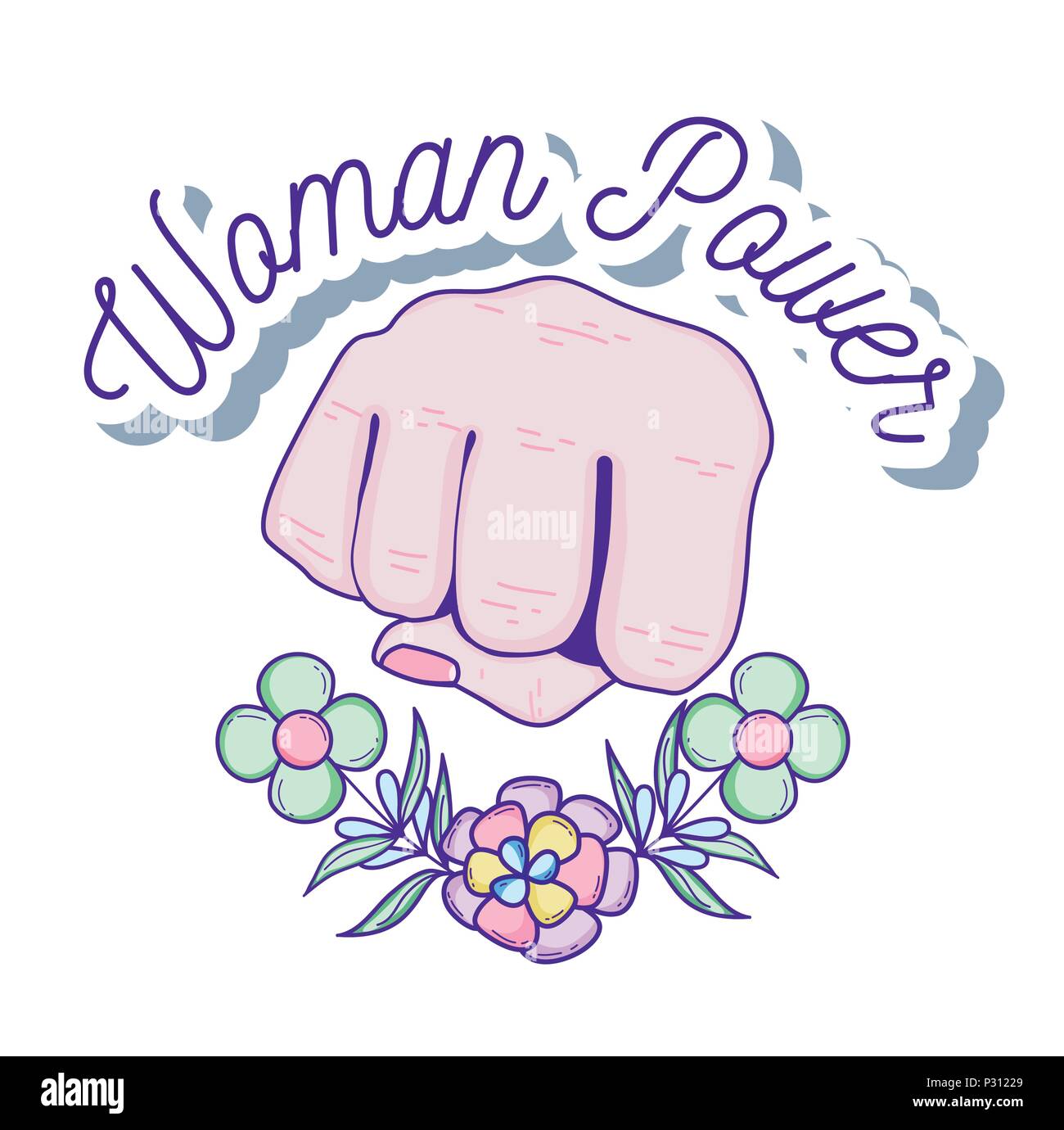 Woman power cartoon Stock Vector Image & Art - Alamy