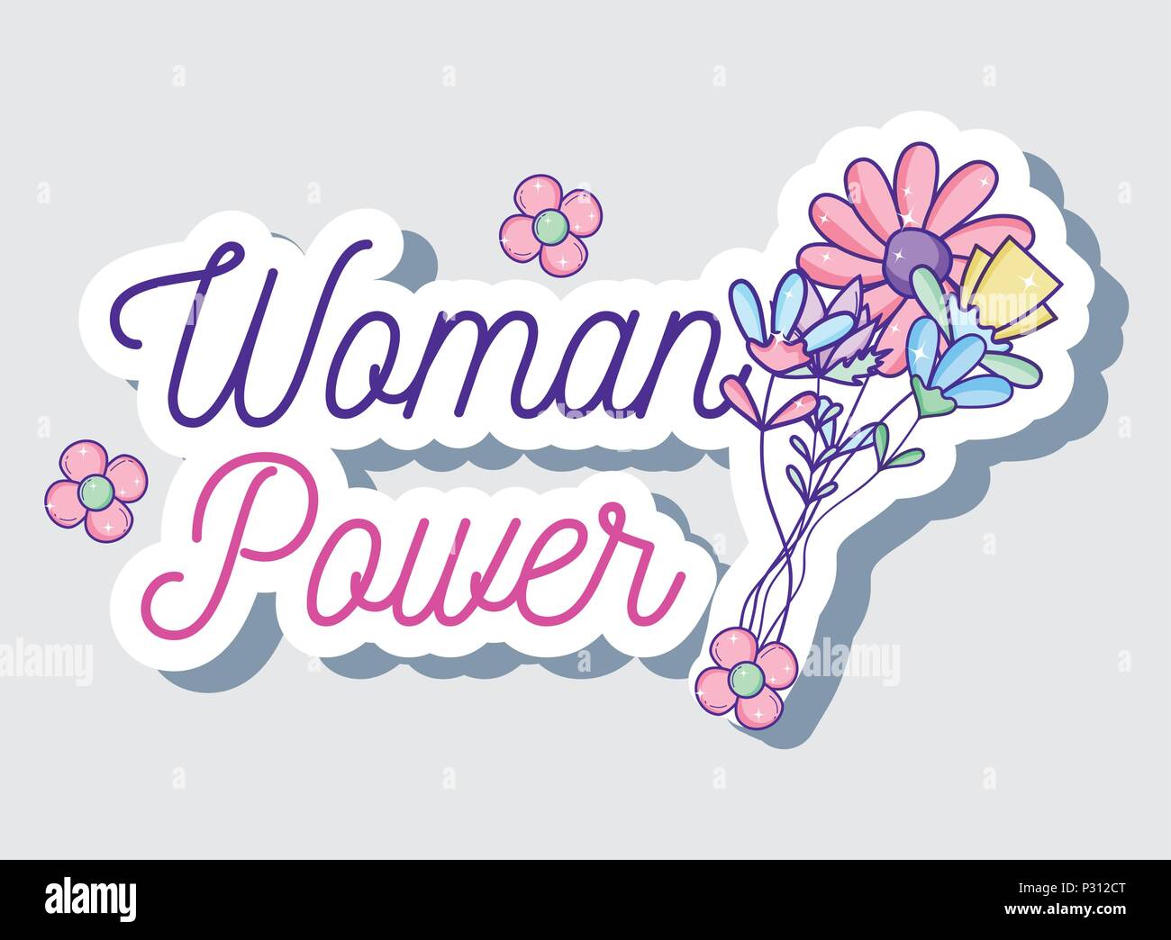 Woman power cartoon Stock Vector Image & Art - Alamy