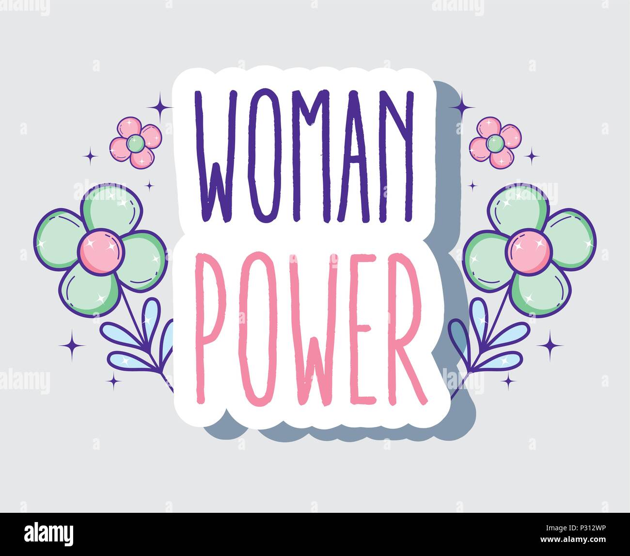 Woman power cartoon Stock Vector Image & Art - Alamy