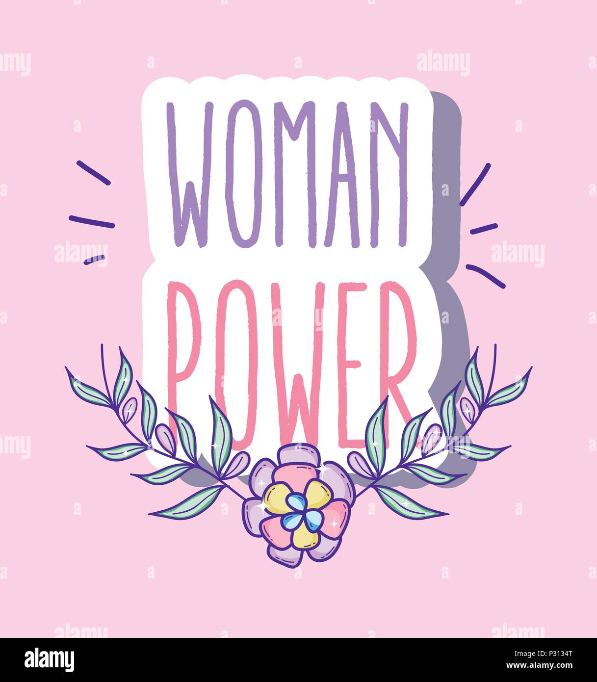 Woman power cartoon Stock Vector Image & Art - Alamy