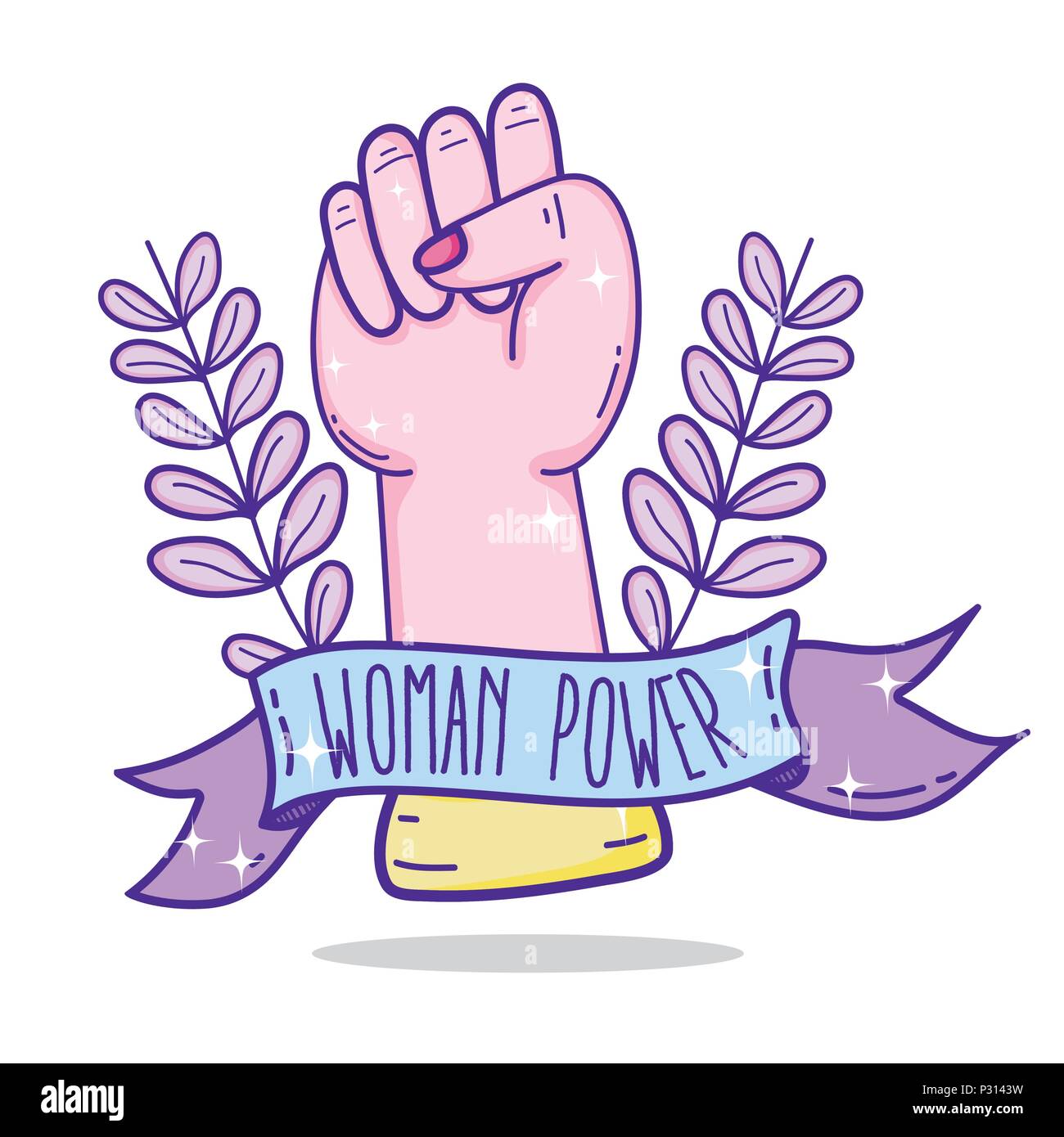 Girl power cartoons Stock Vector Image & Art - Alamy