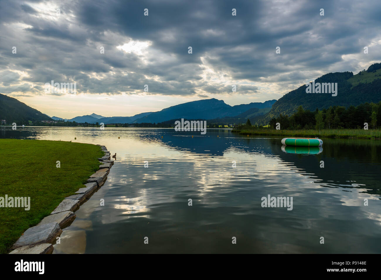 View to lake walchsee hi-res stock photography and images - Alamy