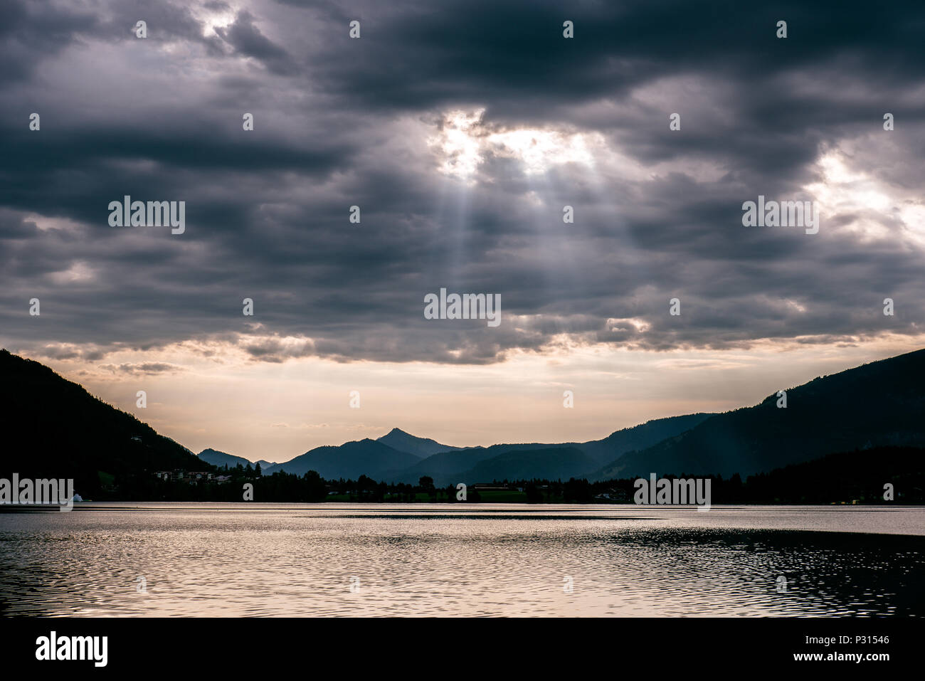 View to lake walchsee hi-res stock photography and images - Alamy