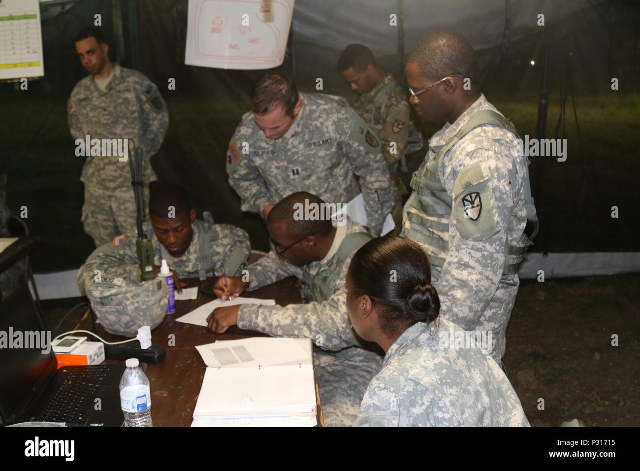Members of the 104th Troop Command of the Virgin Islands National Guard ...