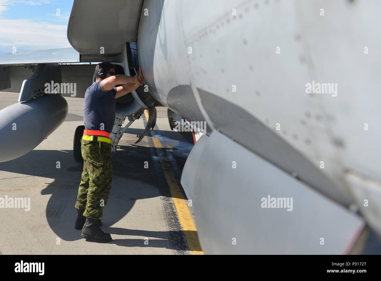 Royal Canadian Air Force Cpl. Zach McCann, an aviation systems ...