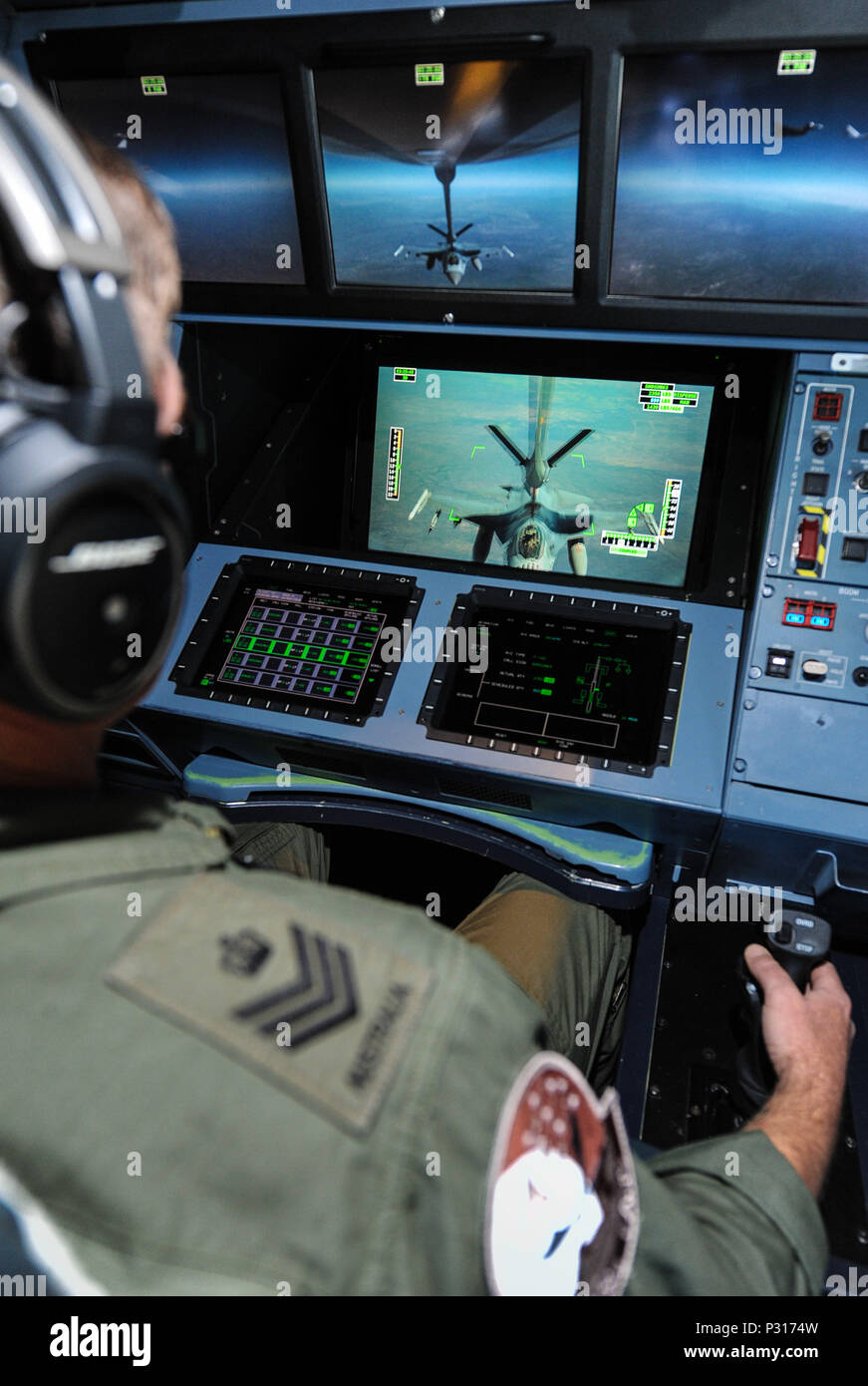 No. 33 Squadron Air Refuelling Operator, Flight Sergeant Colin Weekes ...