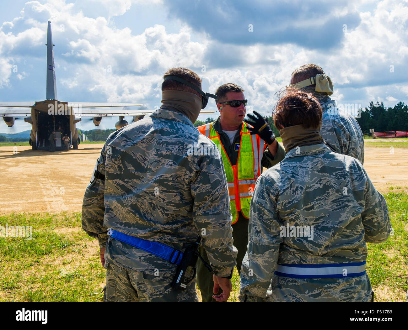 U.S. Air Force Staff Sgt. Thomas Roland, loadmaster, 439th Airlift ...