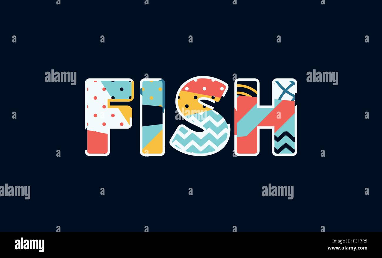Fish Word Stock Vector Images - Alamy