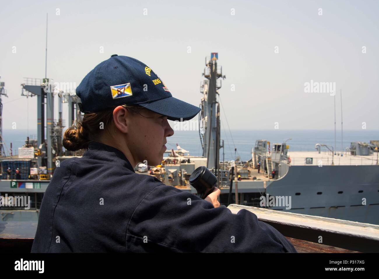 160815-N-GK781-025 GULF OF ADEN (Aug. 15, 2016) Ensign Susan Funk, from ...
