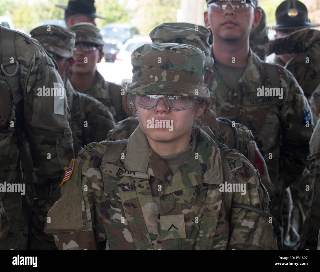 New Soldiers arriving for their first day of Basic Combat Training, Aug ...