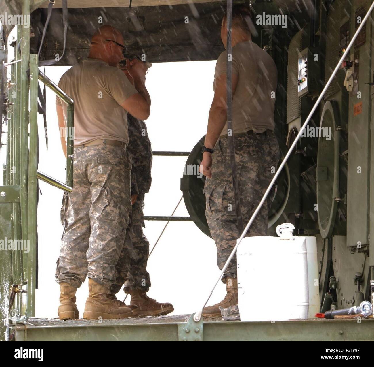 FORT HOOD, Texas. – U.S. Army Reserve Soldier Sgt. David Chapa explains ...