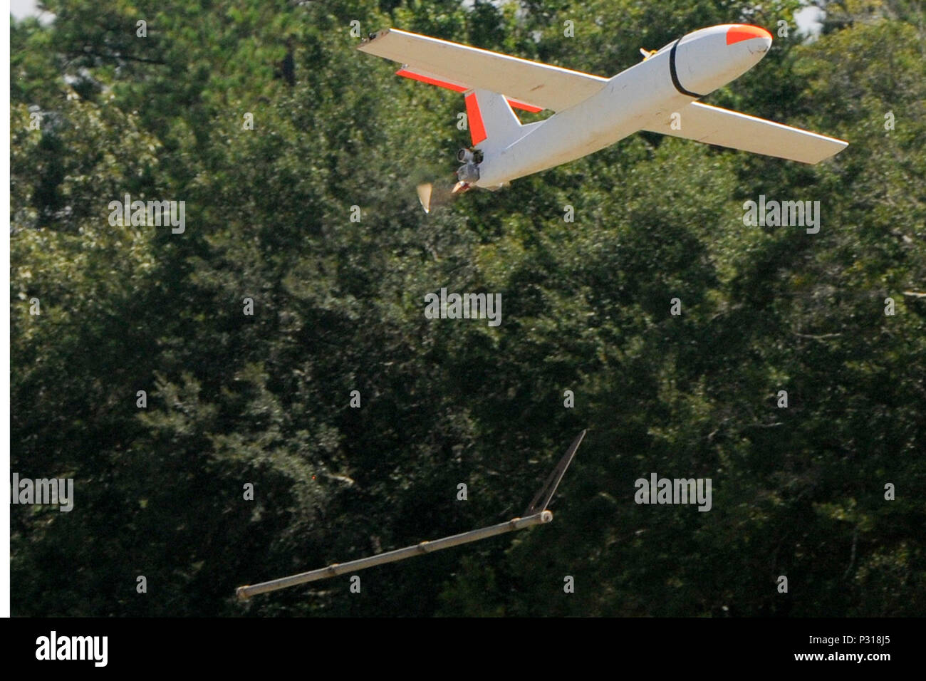 A remotely piloted aerial vehicle is launched as part of a live-fire ...