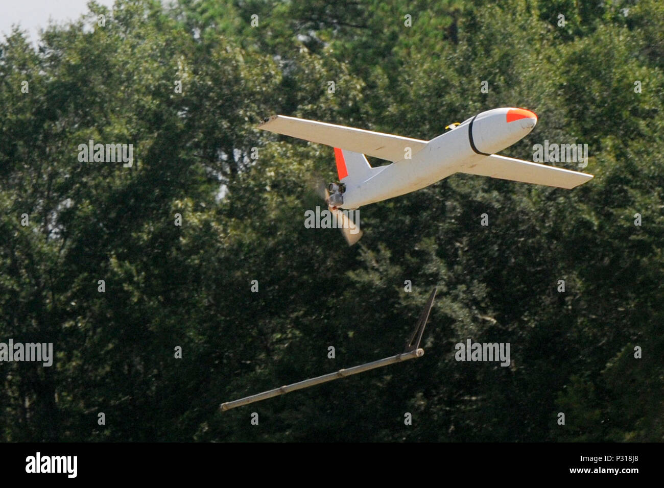 A remotely piloted aerial vehicle is launched as part of a live-fire ...
