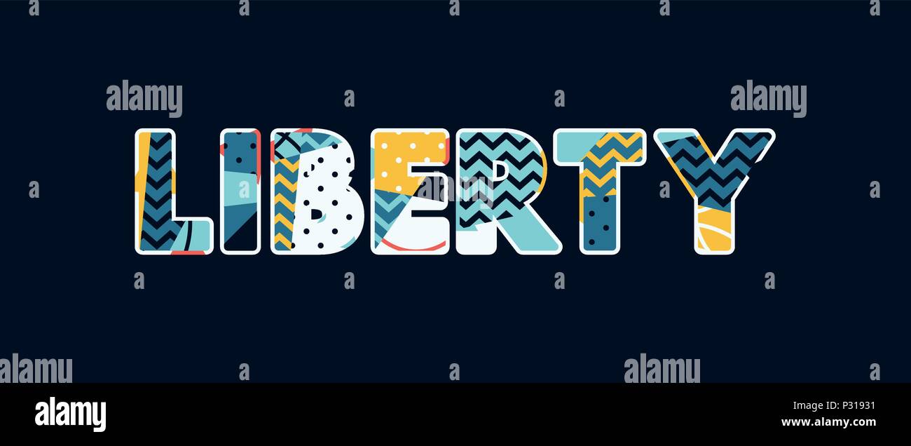 Liberty word Stock Vector Images - Alamy