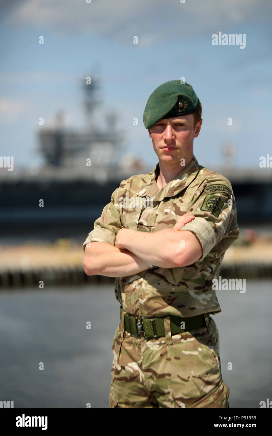 Royal Marine Corps Capt. Robert Squires is one of many allied and ...