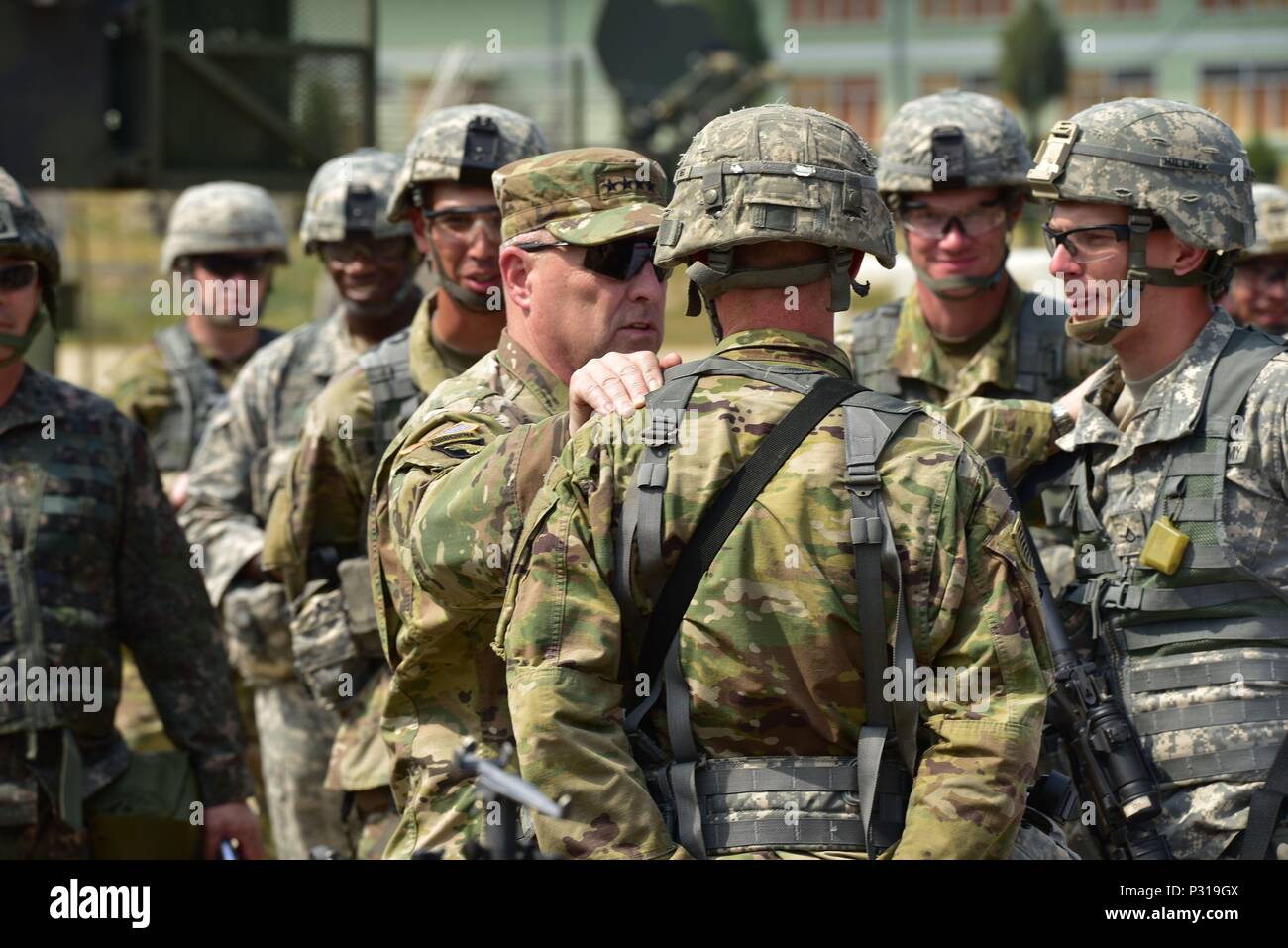 Gen. Mark Milley, U.S. Army Chief of Staff, hangs out with Soldiers at ...