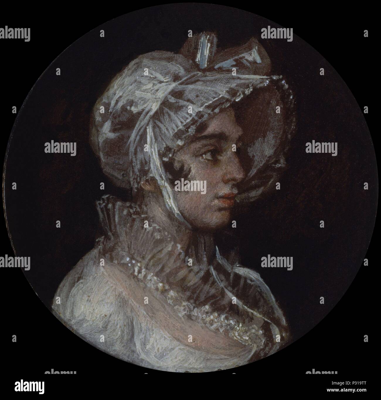 'Manuela Goicoechea y Galarza', 1805, Oil on copper, 8,1 cm, P07461 ...