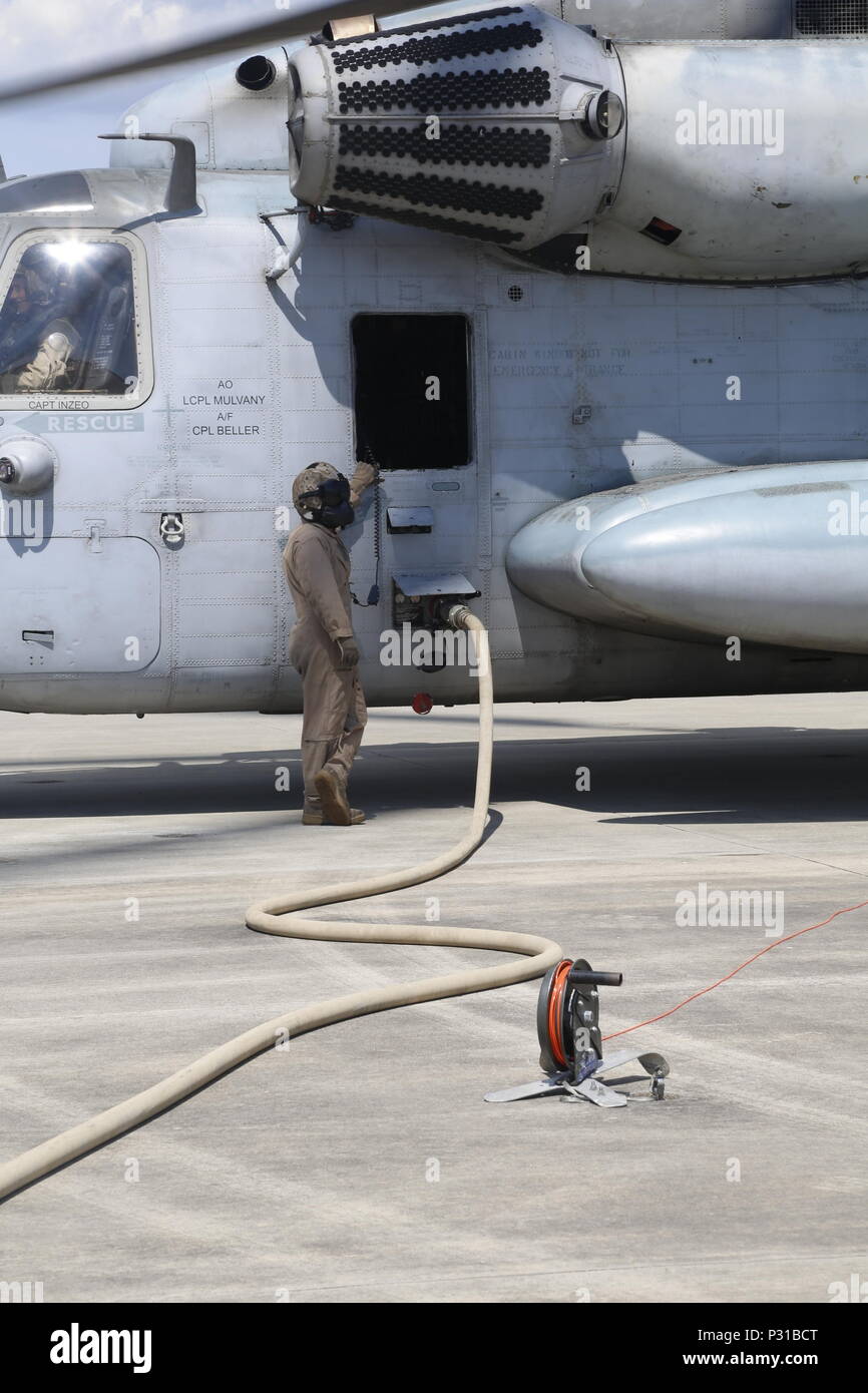 U. S. Marines with Headquarters and Headquarters Squadron “Hot Refuel ...