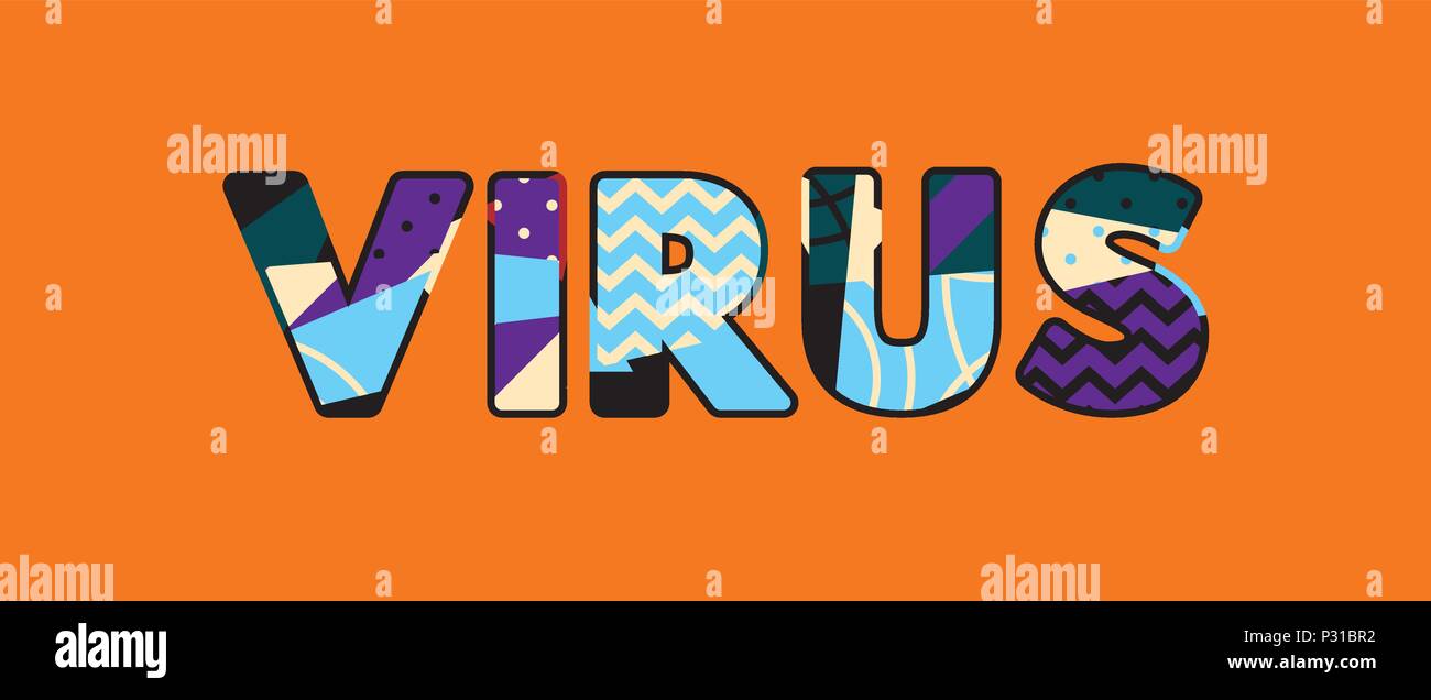 The word " " concept written in colorful abstract typography. Vector ...