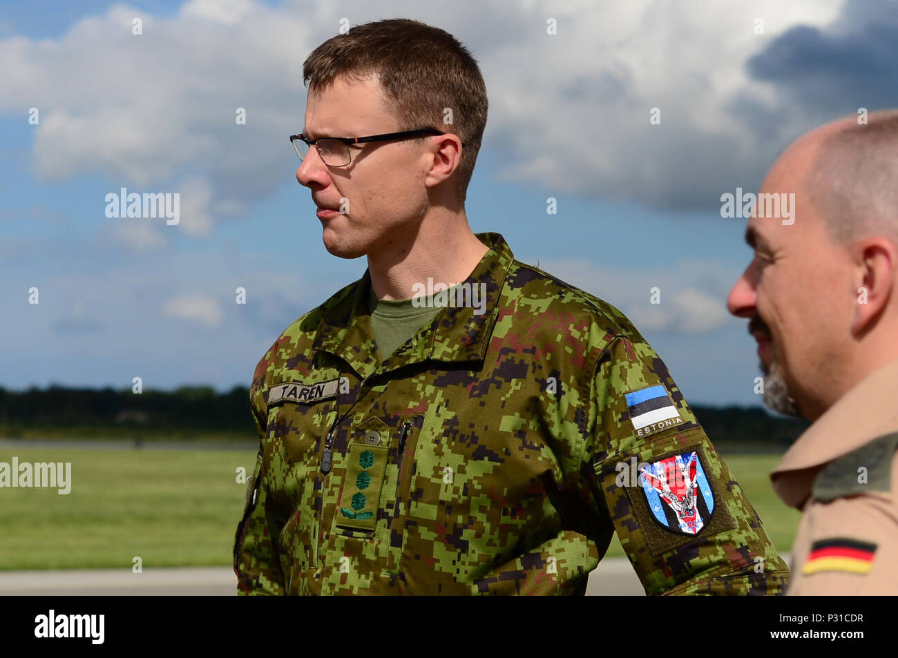 Col. Jaak Tarien, commander of the Estonian Air Force, visits 493rd ...
