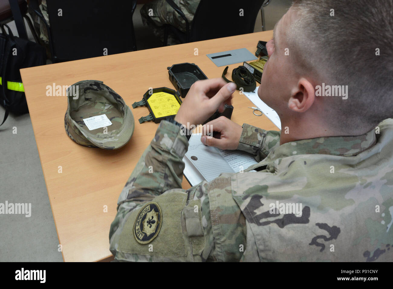 U.S. Soldiers, assigned to the Regimental Engineer Squadron, 2d Cavalry ...