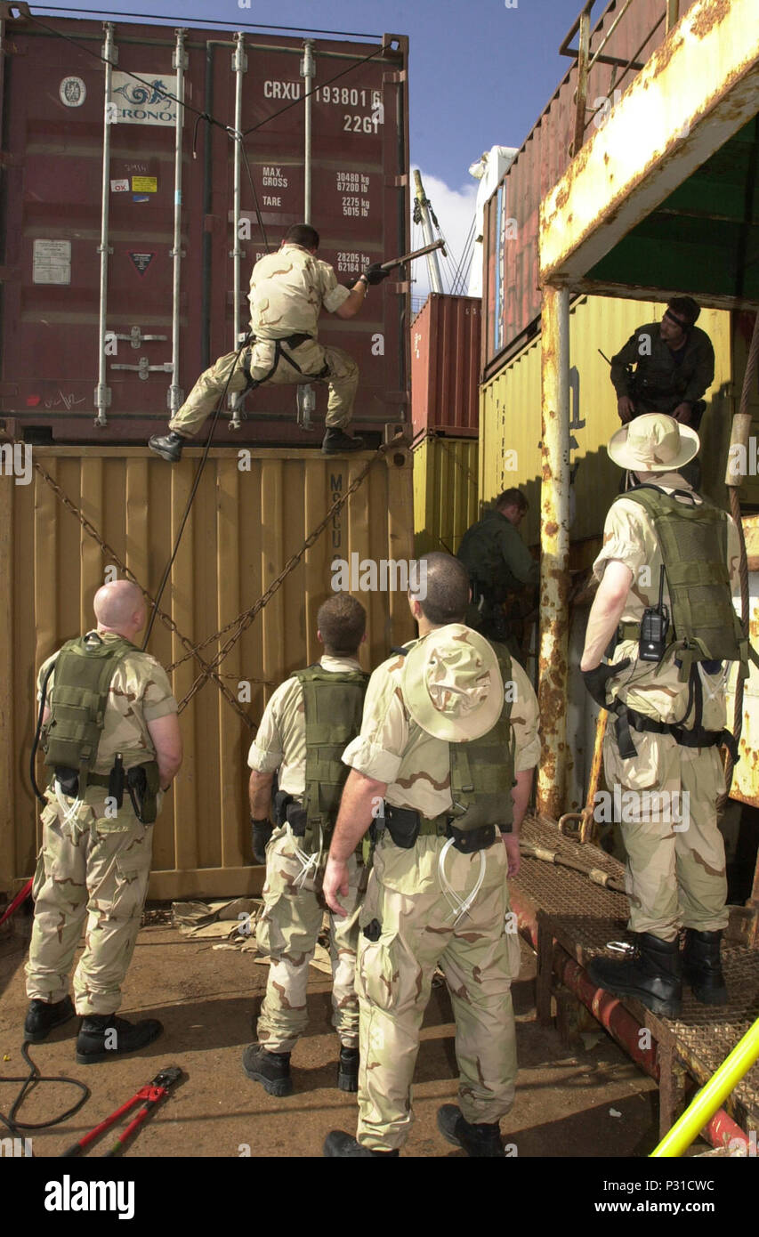 Enduring Freedom (Jan. 15, 2002) -- Sailors from the "Vessel, Board ...