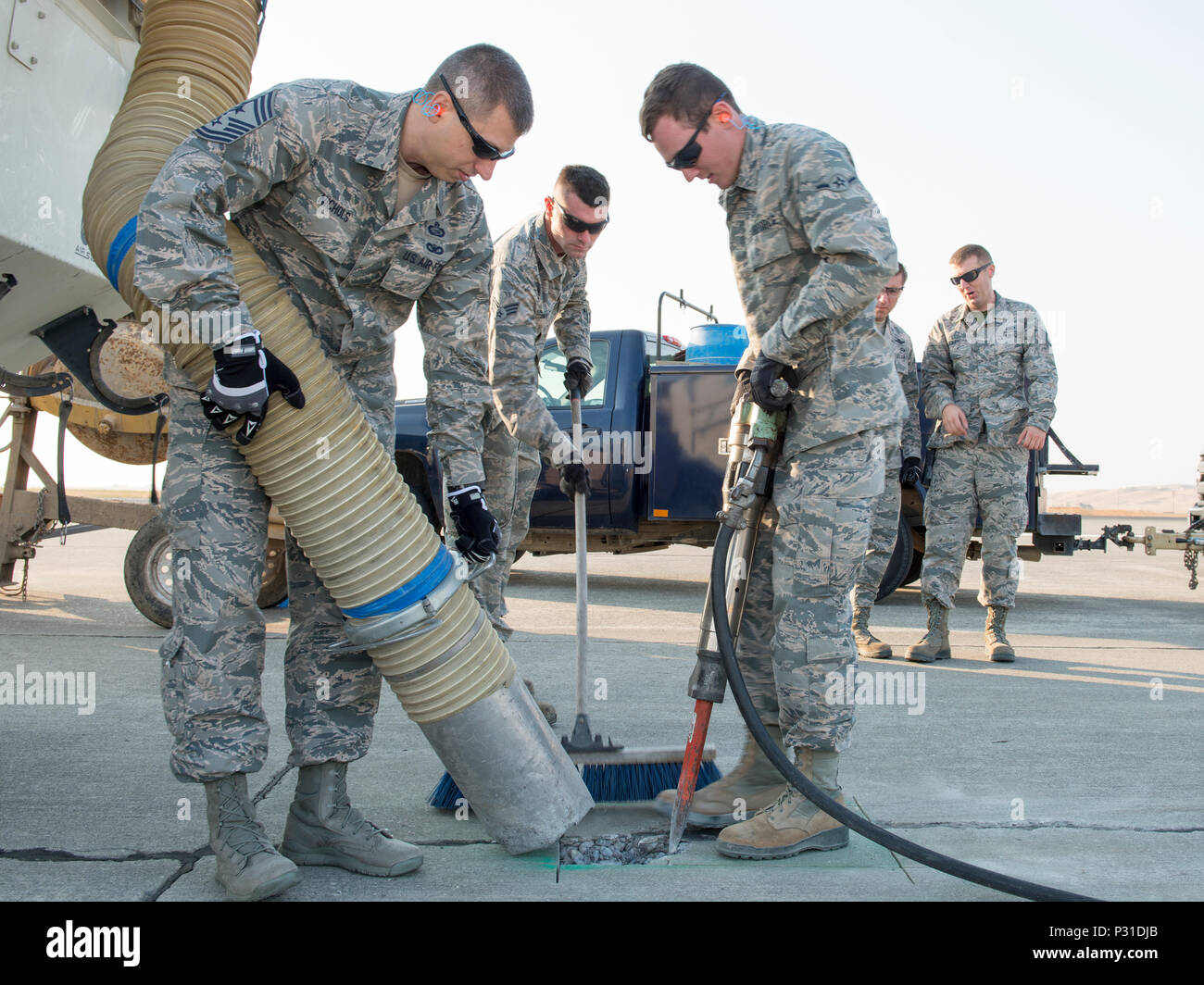 Airman Joseph Sherwood, 60th Civil Engineer Squadron, spent time with ...