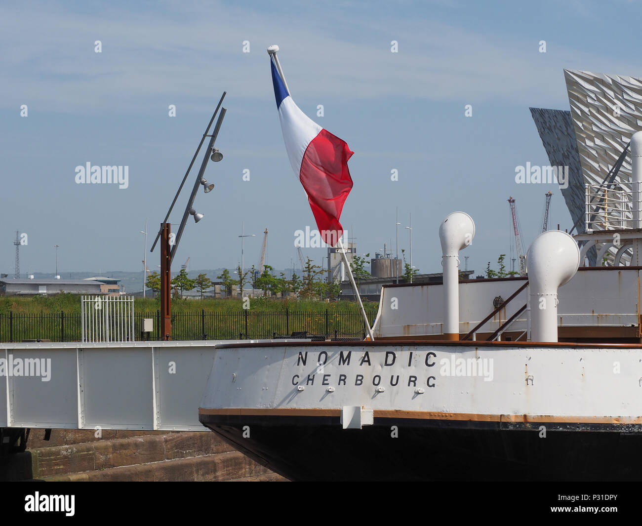 BELFAST, UK - CIRCA JUNE 2018: SS Nomadic tender ship of the White Star ...