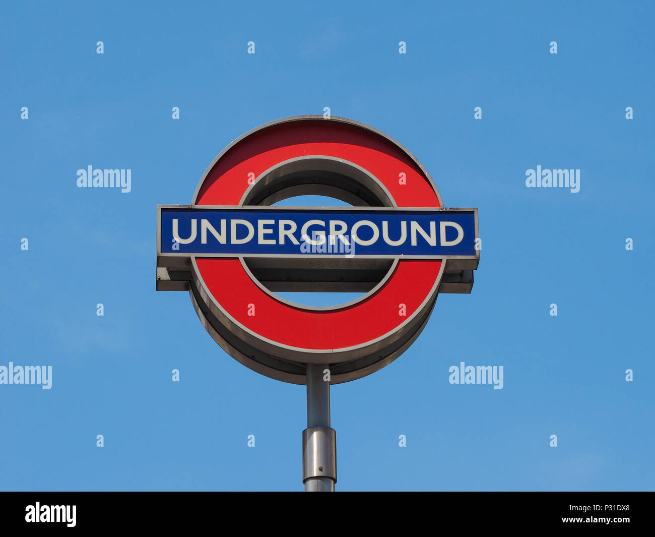 LONDON, UK - CIRCA JUNE 2018: Iconic London Underground tube sign known ...