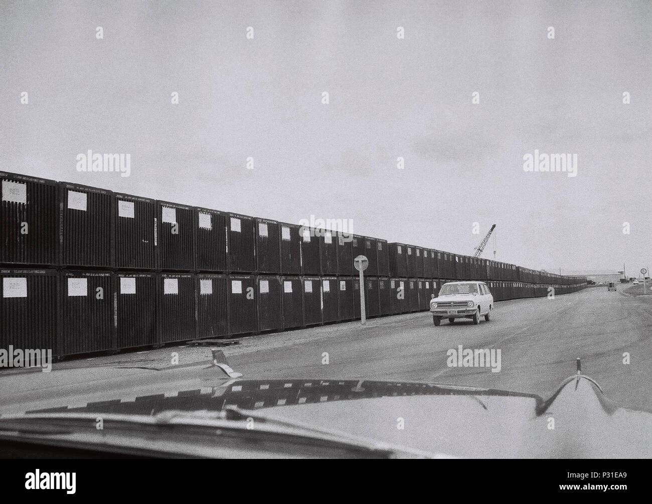 038252 Camp Kinser, Okinawa. Retrograde chemicals from Vietnam Stock ...