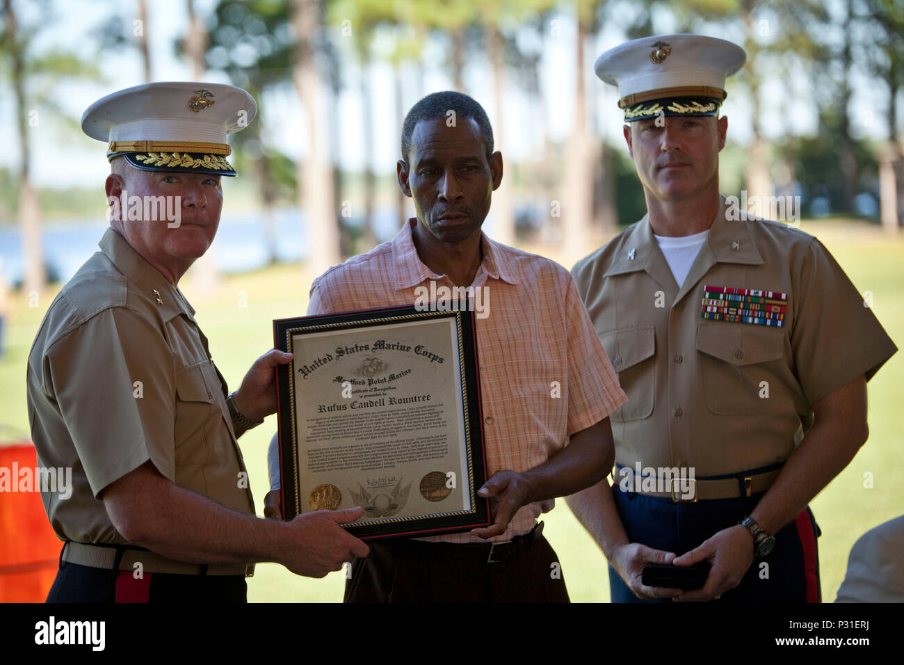 U.S. Marine Corps Maj. Gen. Walter L. Miller, commanding general of II ...