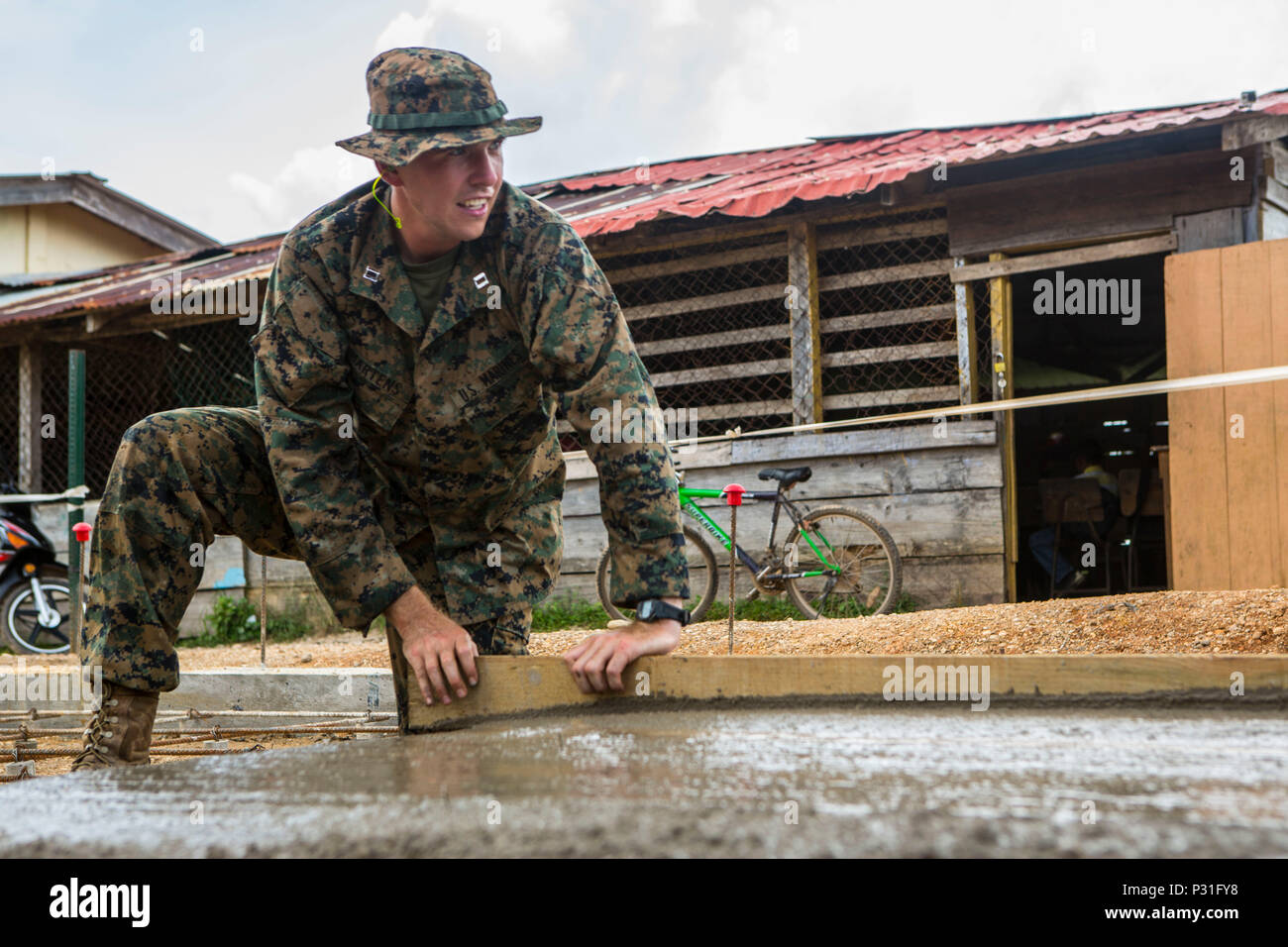 U.S. Marine Capt. Jonathan Martens, engineer team officer in charge ...