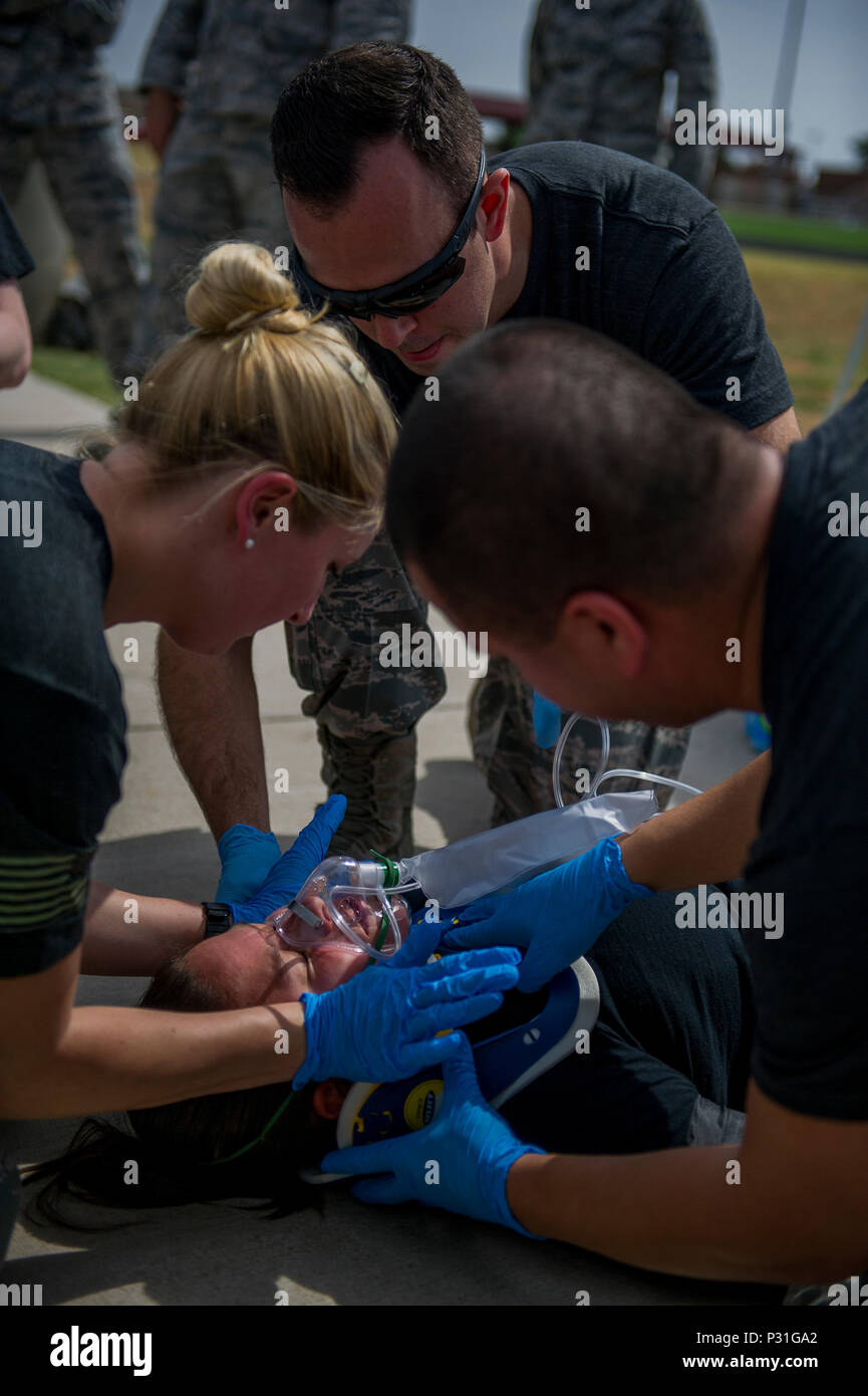 U.S. Air Force emergency medical technicians from Joint Base San ...