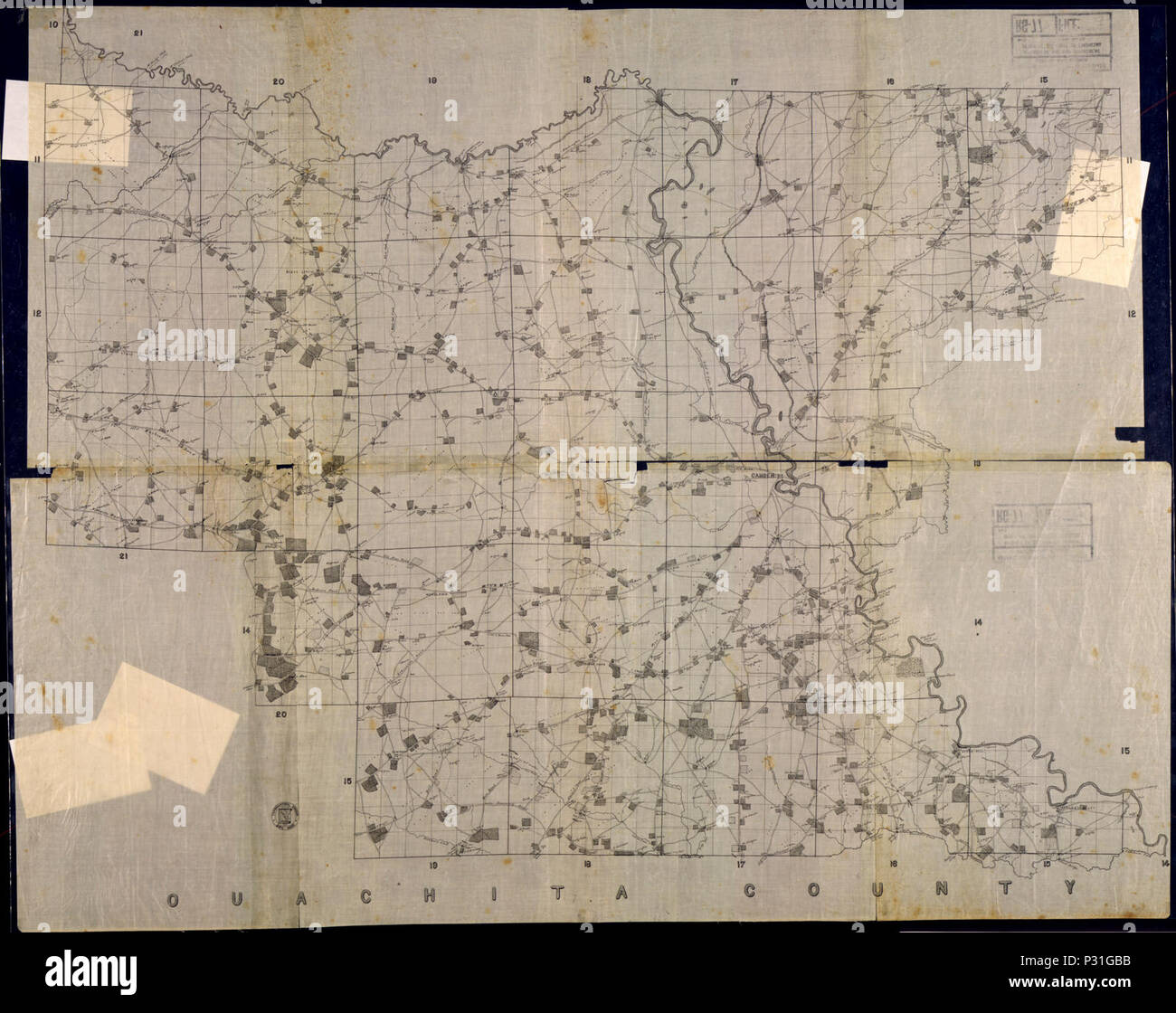 -Maps of Dallas, Desha, Drew, and Ouachita counties.-, p. 3 of 5 Stock ...