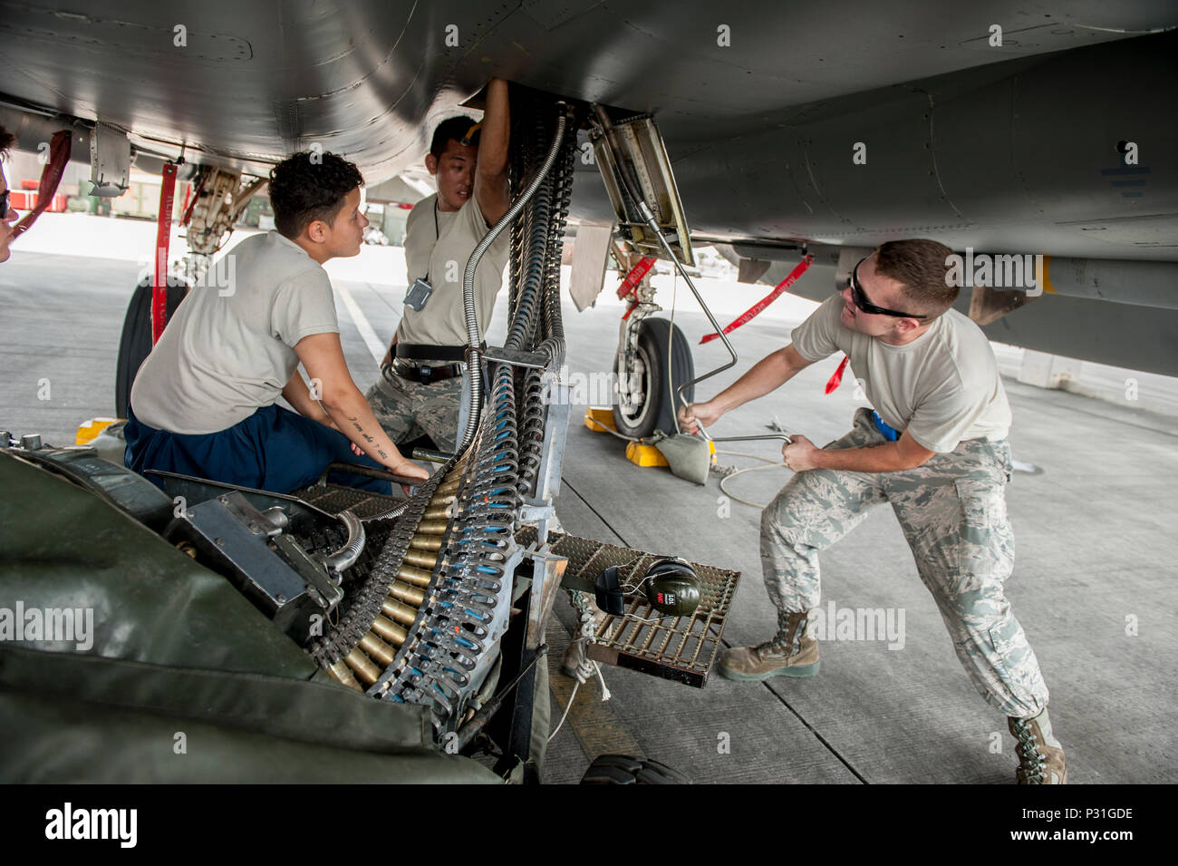 Maintainers from the 18th Aircraft Maintenance Squadron and pilots ...