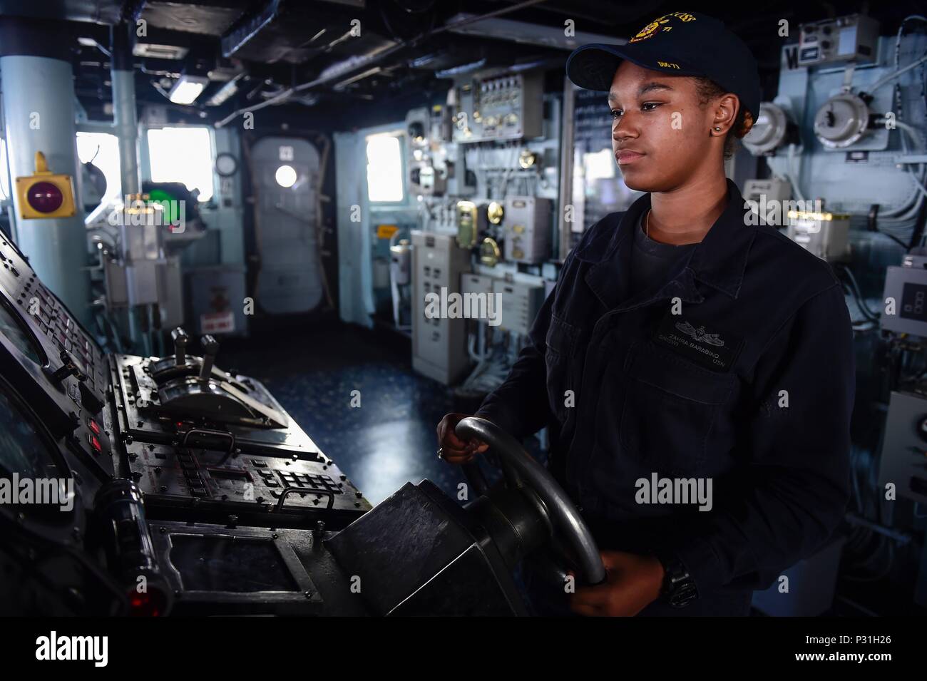 160823-N-FP878-141 MEDITERRANEAN SEA (Aug. 23, 2016) Seaman Zahra ...