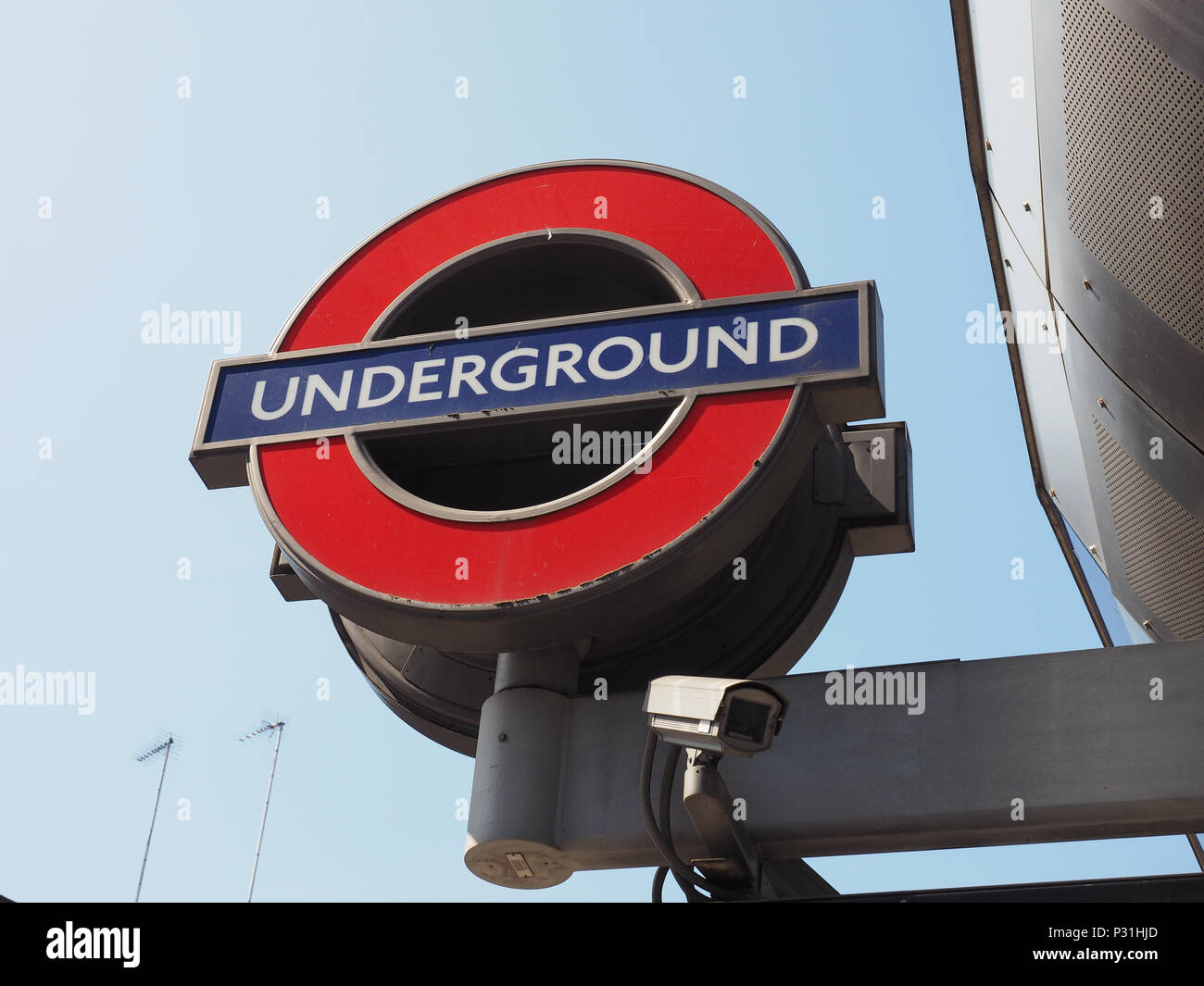 LONDON, UK - CIRCA JUNE 2018: Iconic London Underground tube sign known ...