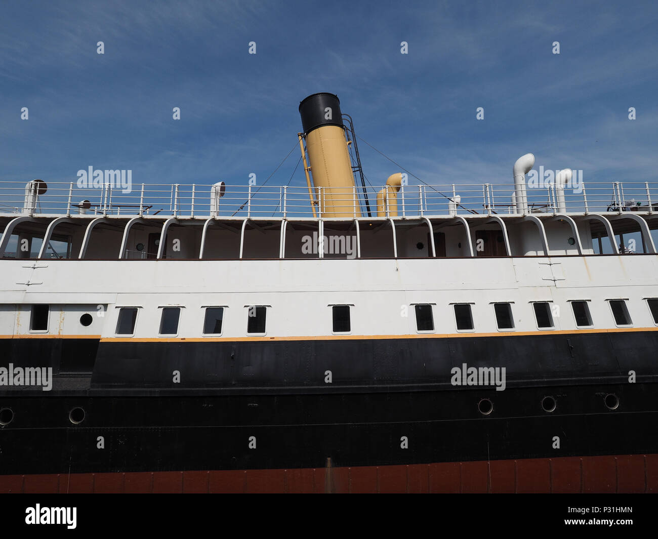 BELFAST, UK - CIRCA JUNE 2018: SS Nomadic tender ship of the White Star ...