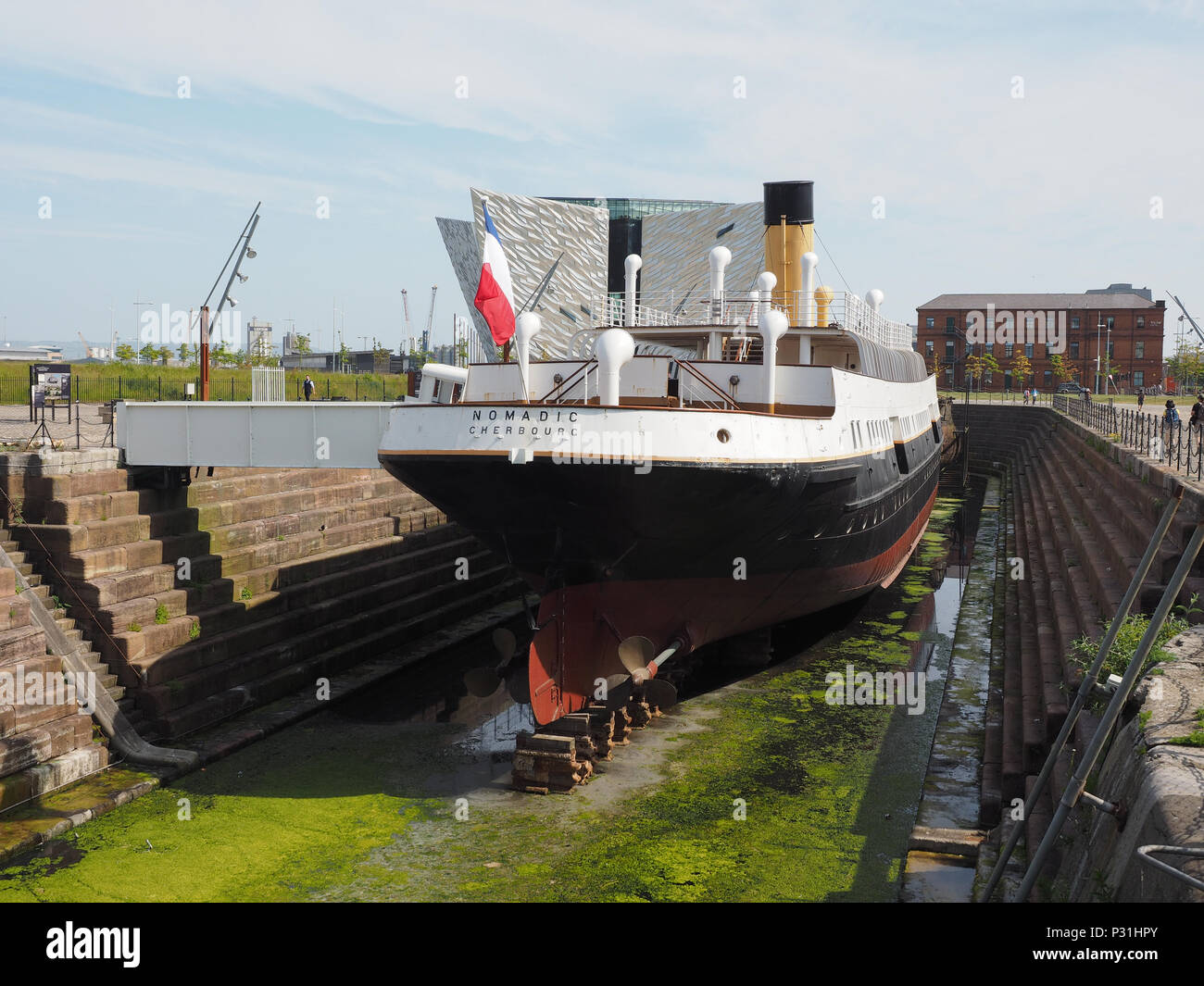 BELFAST, UK - CIRCA JUNE 2018: SS Nomadic tender ship of the White Star ...