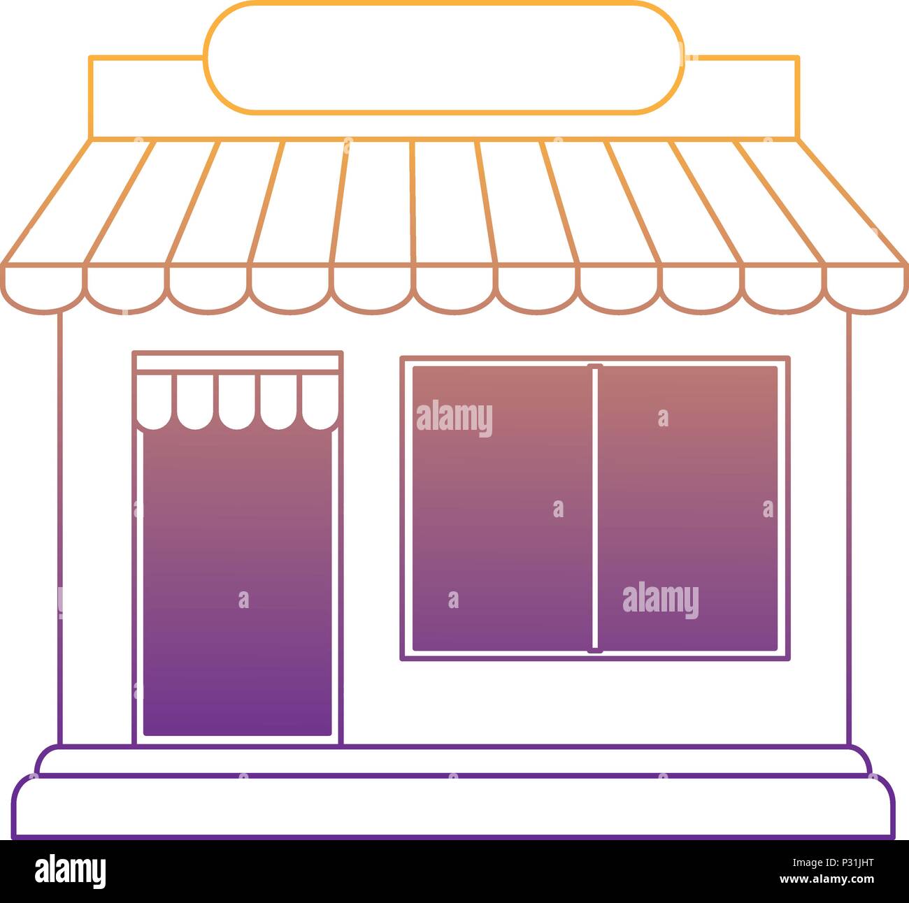 shop icon over white background, colorful design. vector illustration ...