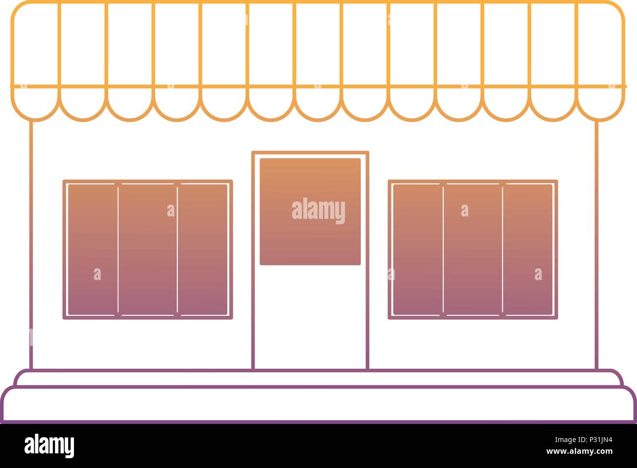 shop icon over white background, colorful design. vector illustration ...