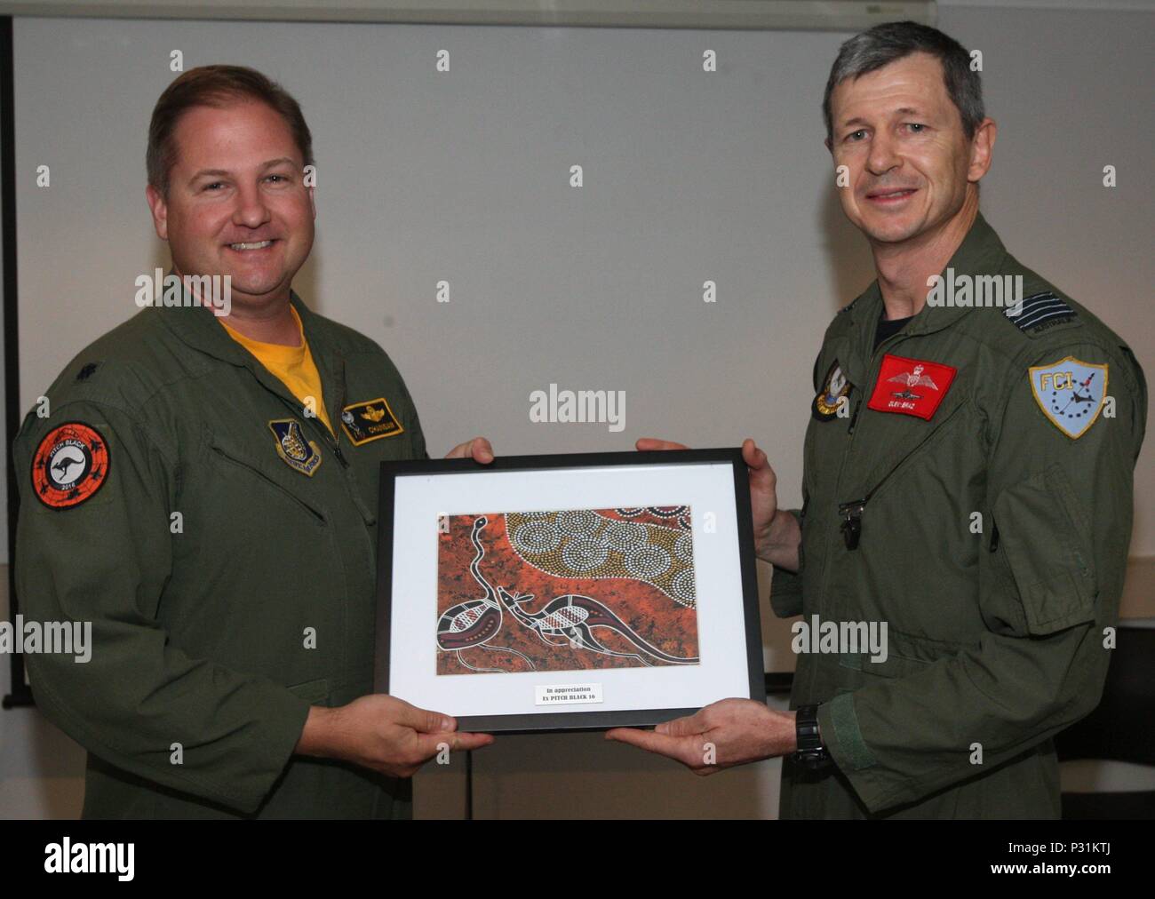 Exercise Pitch Black Director 2016, Group Captain Glen Braz presents ...