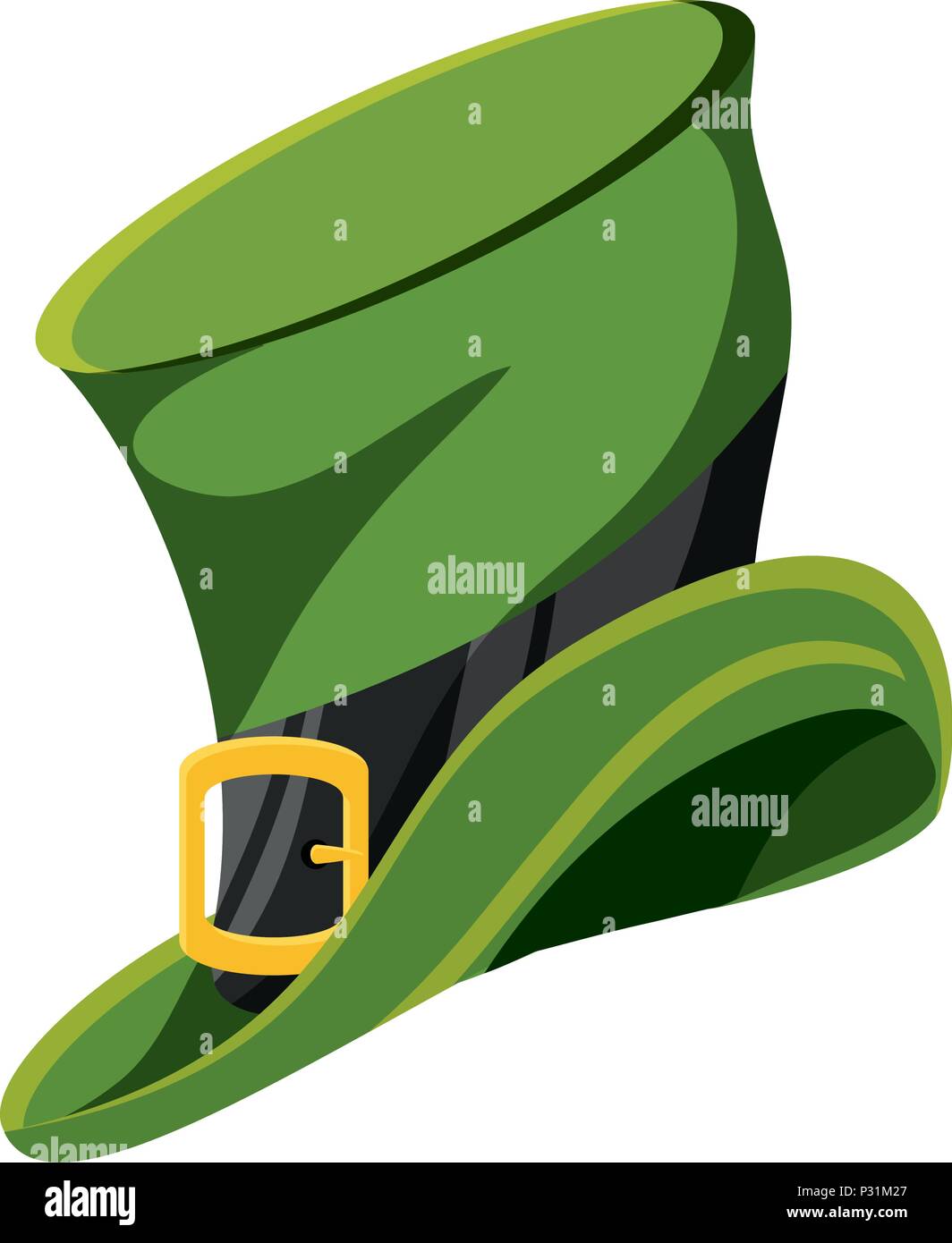 irish top hat iconover white background, vector illustration Stock ...