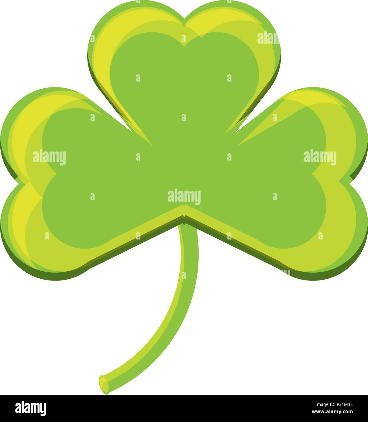 clover icon over white background, vector illustration Stock Vector ...