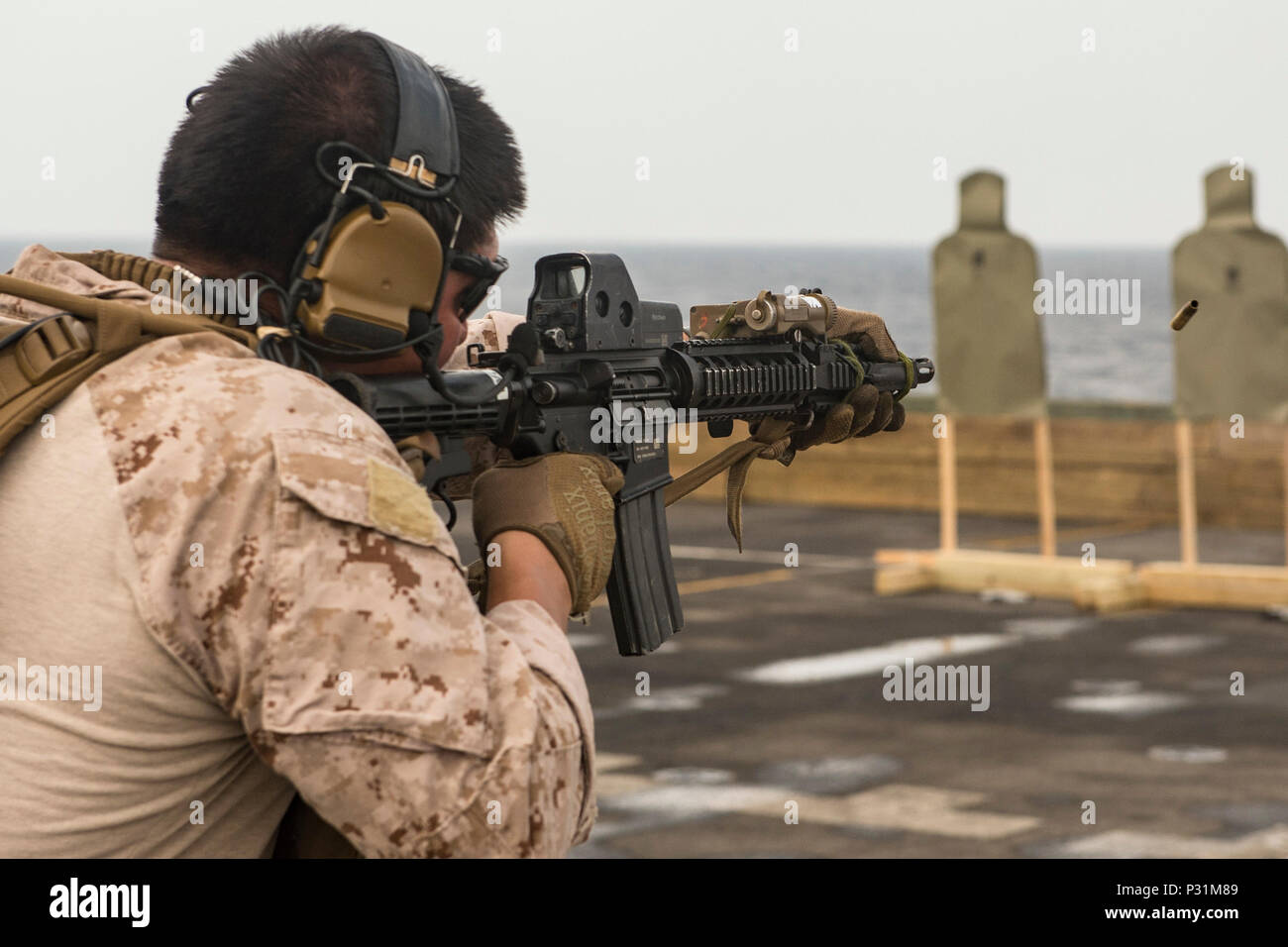 160818-N-DQ840-372 GULF OF ADEN (Aug. 18, 2016) Marine Sgt. Alfonso ...