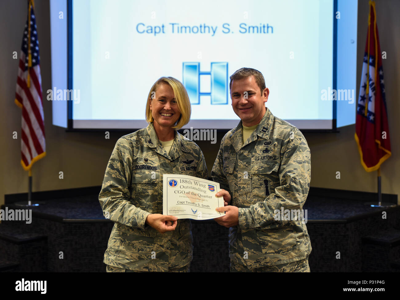 Capt. Timothy Smith, 123rd Intelligence Squadron, is named the 188th ...