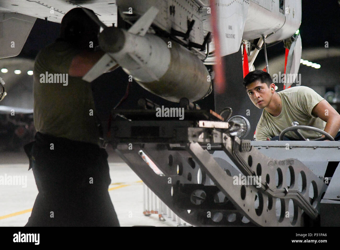 Staff Sgt. Nicholas Mischiara, 25th Aircraft Maintenance Unit weapons ...