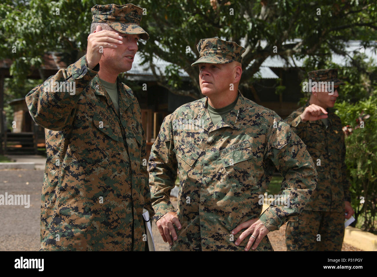 Commandant of the Marine Corps Gen. Robert B. Neller, right, speaks ...